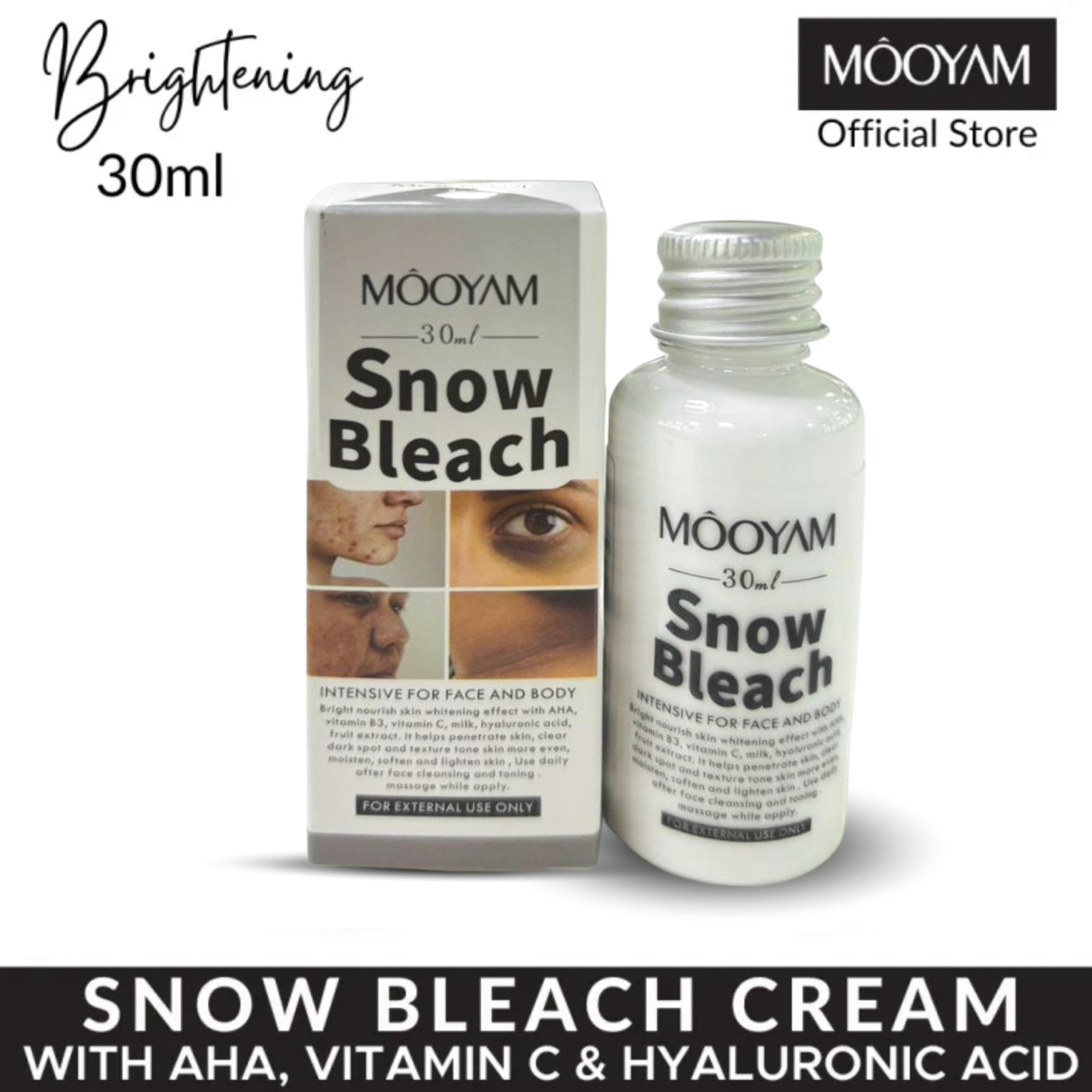 MOOYAM Snow Bleach Cream - সুরক্ষা বিডি - Surokkha BD